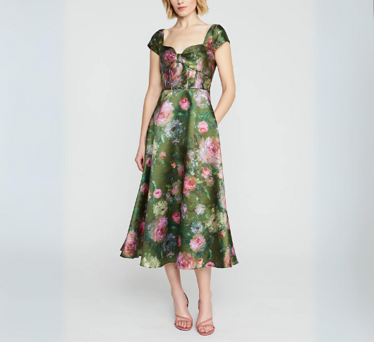 Kay Unger - Cap Sleeve Cocktail Dress in Prima Rosa – Sophia Lustig